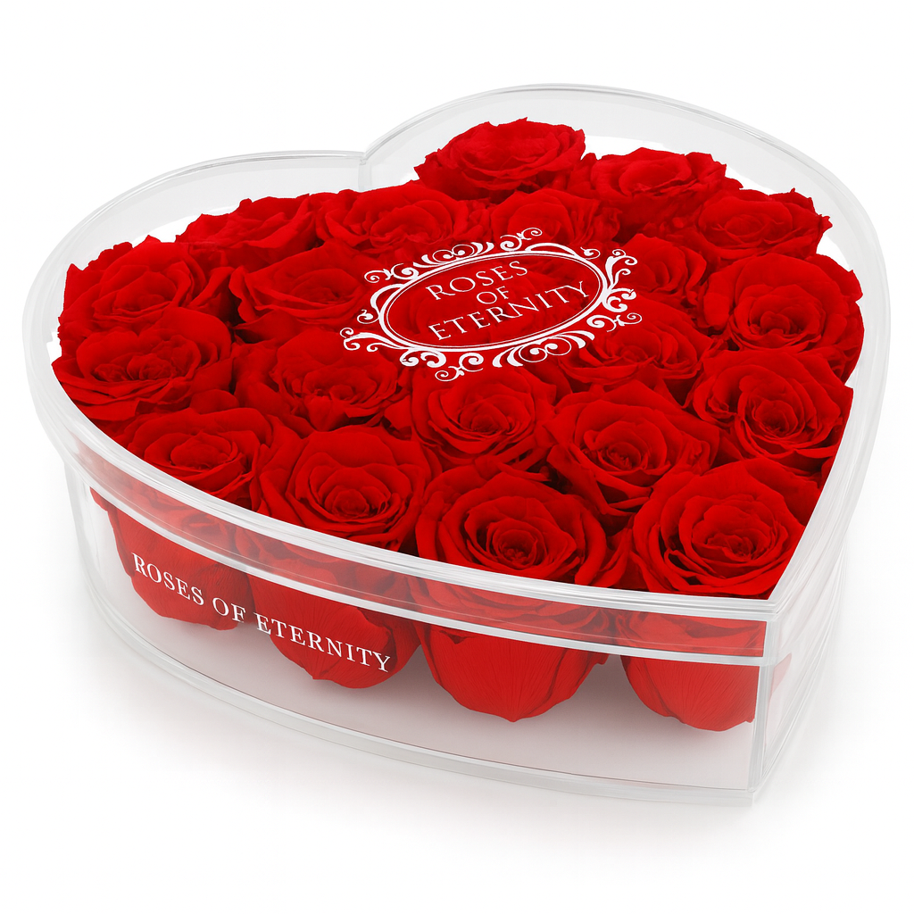 XL Valentijn Hart - 20 longlife rode rozen